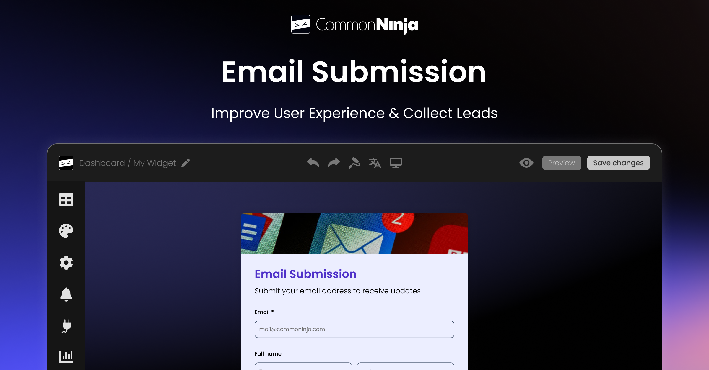Free Email Subscription Form Widget