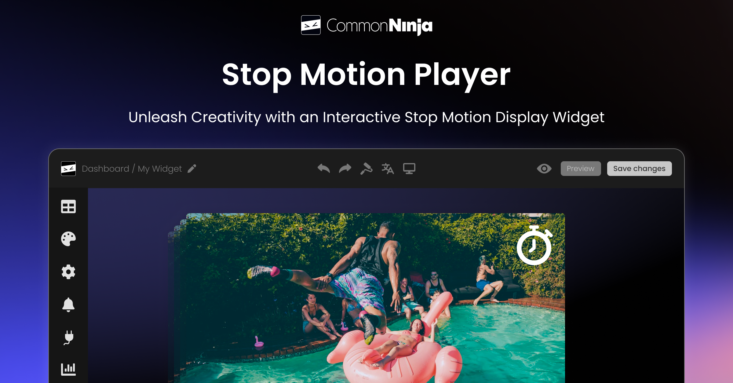 Stop Motion Player widget