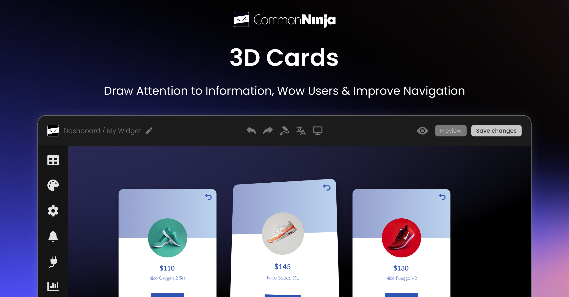 3D Cards Widget - Free & Works on Any Website