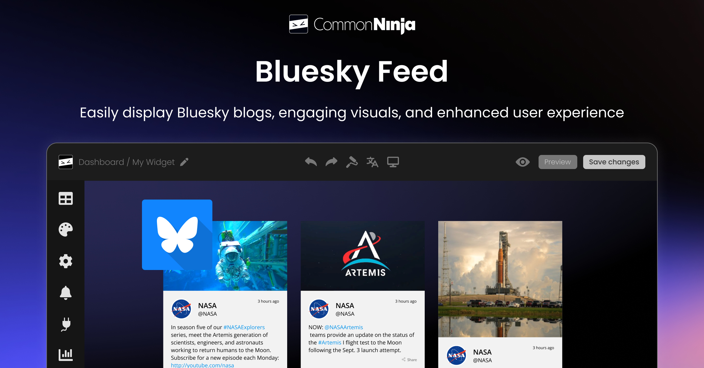 Bluesky Feed widget – Real-Time Feed for SmartStore