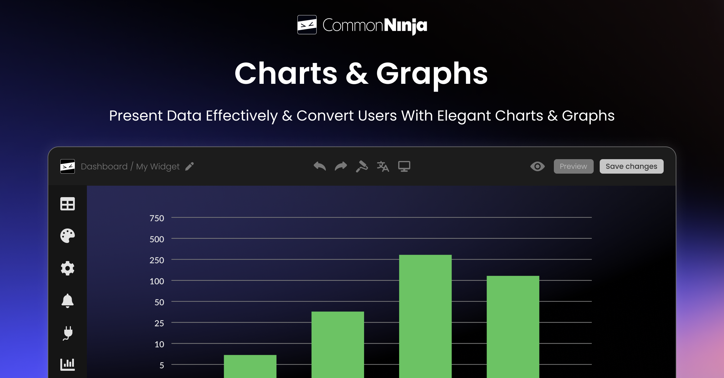 Charts & Graphs widget for Base44 - Free & Easy to Use