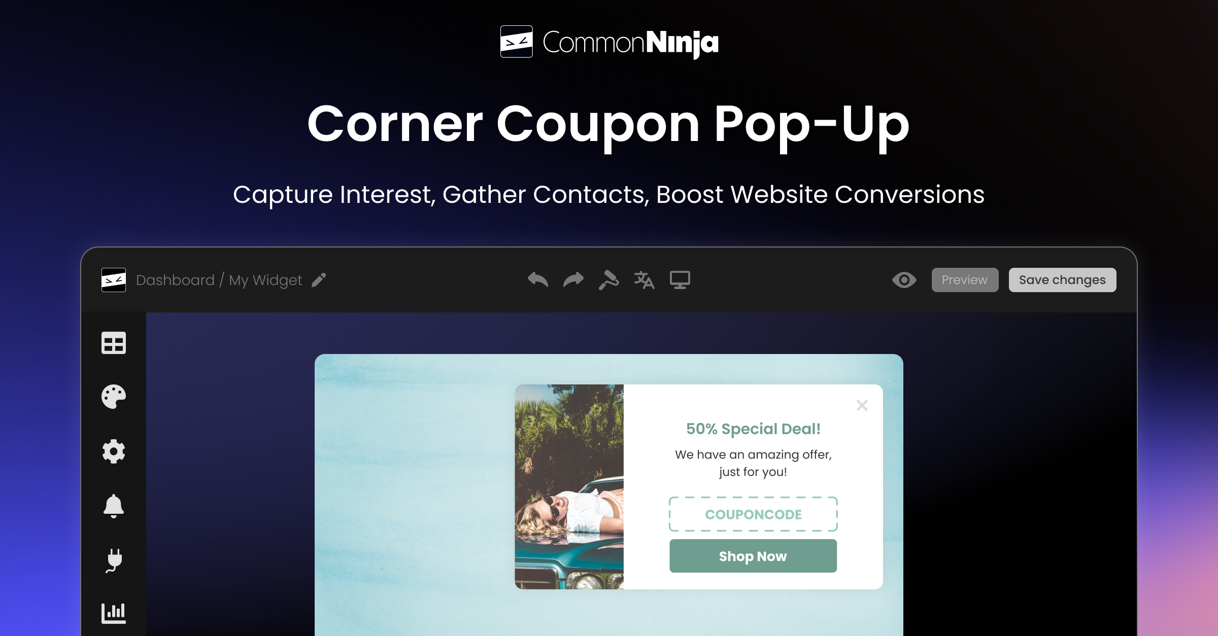 Coupon Popup Examples for Finalsite