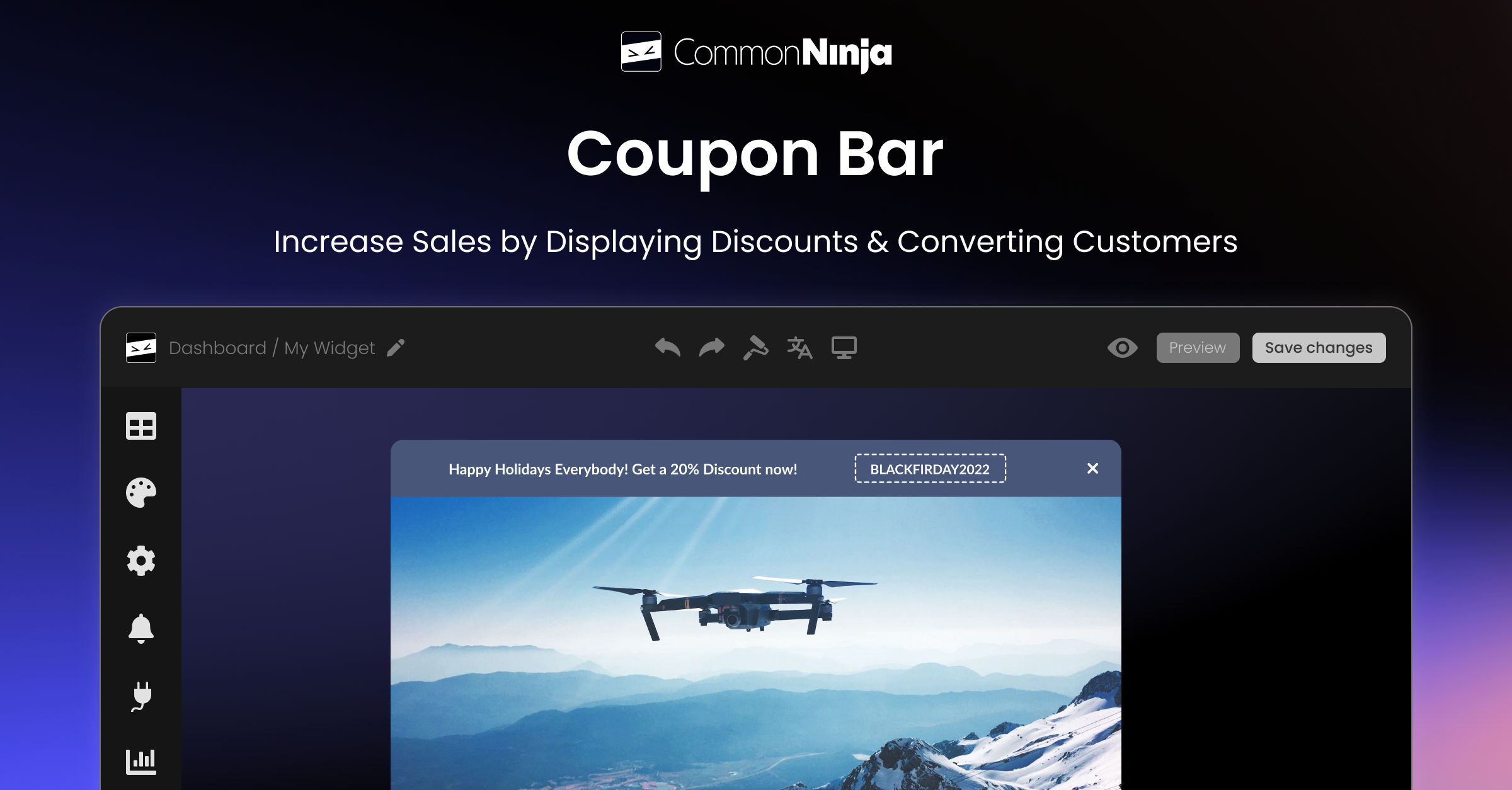 Coupon Bar widget for SmartStore - Free & Easy to Use