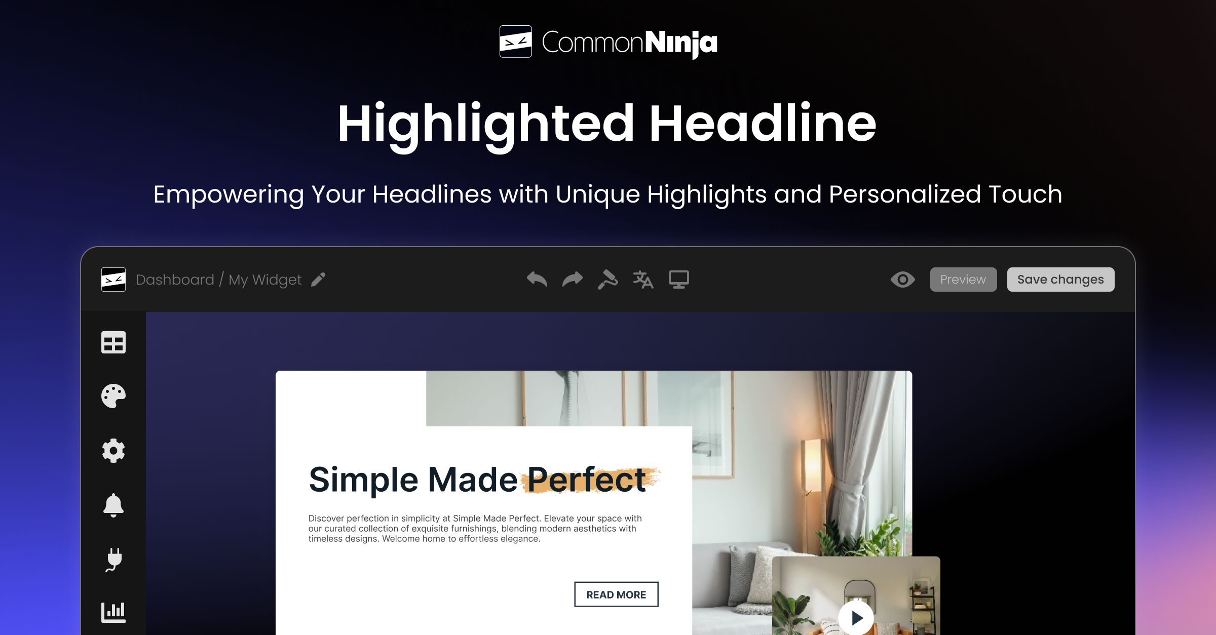 Highlighted Headlines widget for Beaver Builder