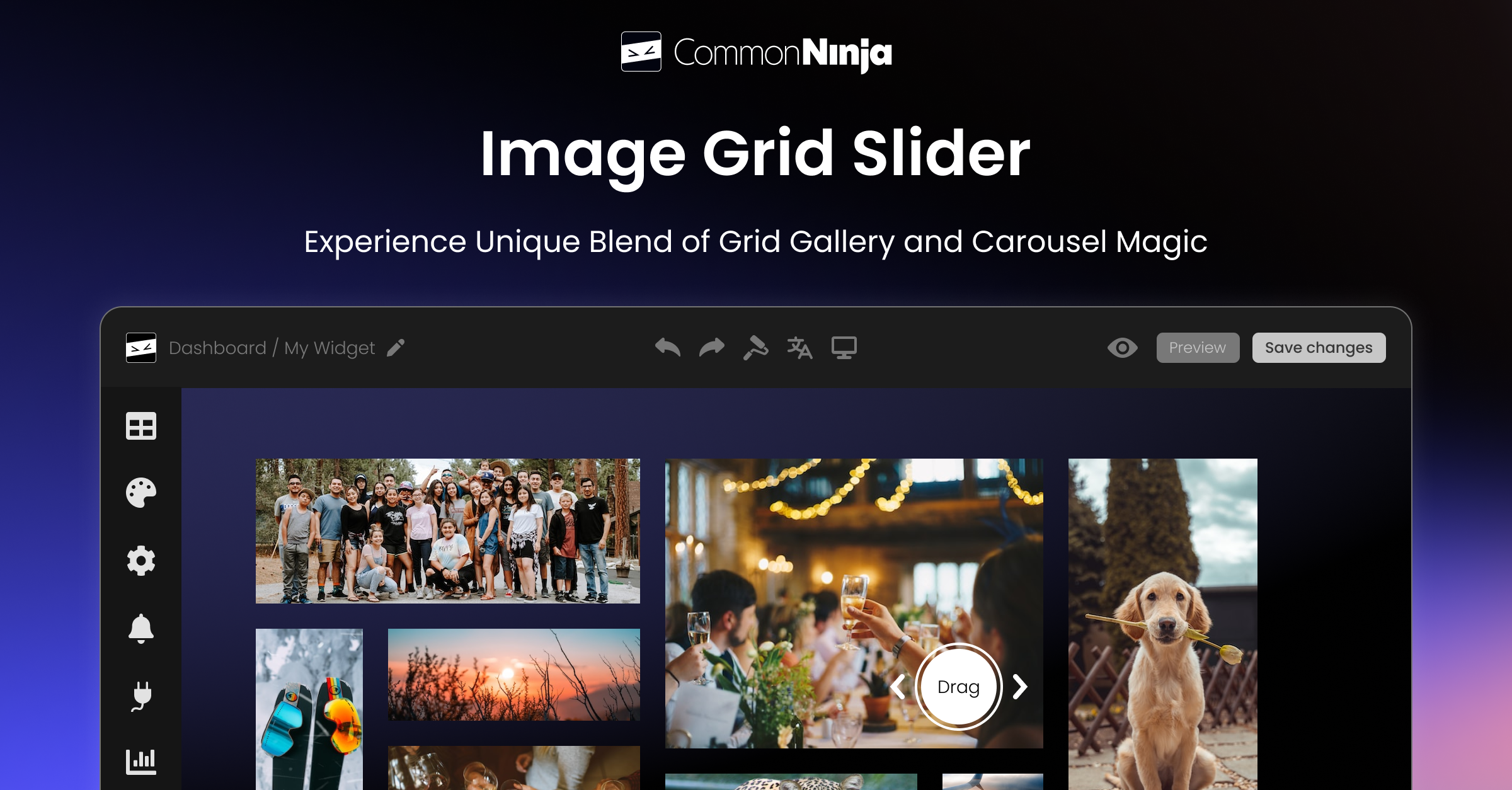 Image Grid Slider Examples for Replit