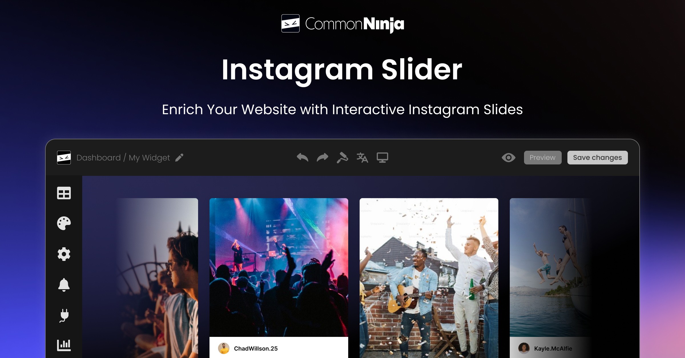 Free Instagram Slider Widget