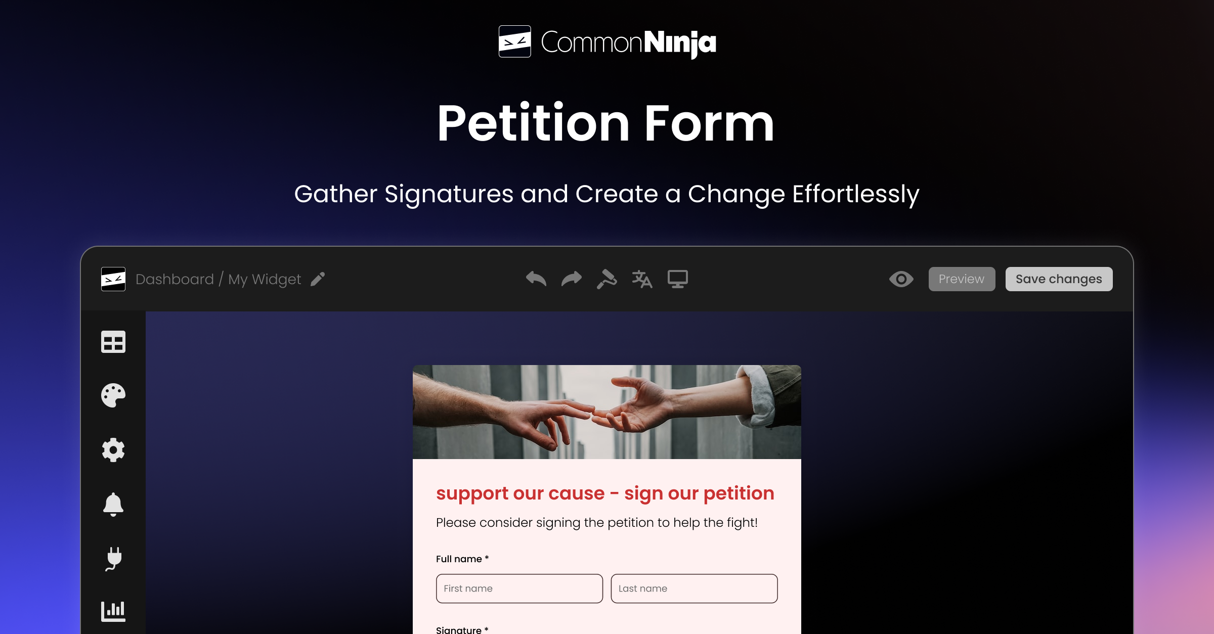 Petition Form Examples for Replit