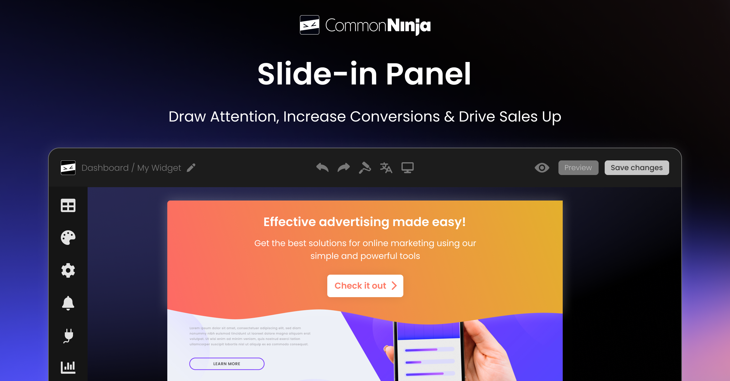 Slide-In Panel Widget - Free & Works on Any Website