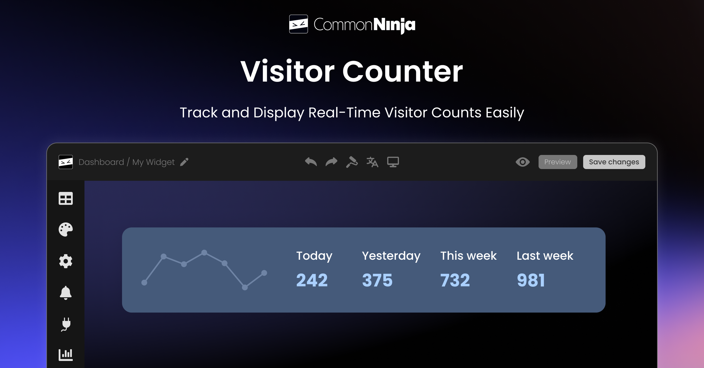 Free Base44 Visitor Counter